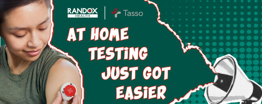 Randox to be first in the UK to use Tasso remote sampling devices.